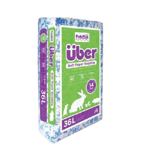 Agropet - UBER BLUE/WHITE PAPER BEDDING 36L